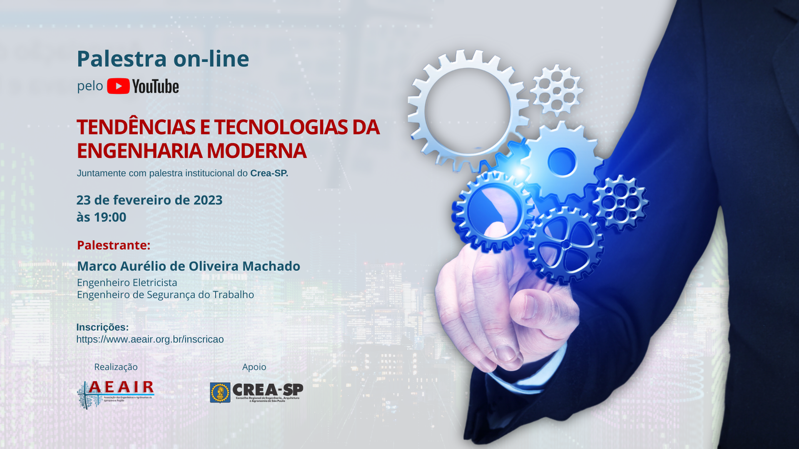 Palestra on-line pelo YouTube: Tendências e Tecnologias da Engenharia ...
